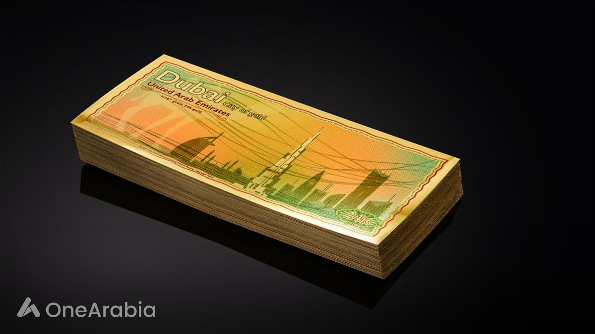 Dubai Launches First 24 Karat Gold Note As Unique Souvenir - OneArabia