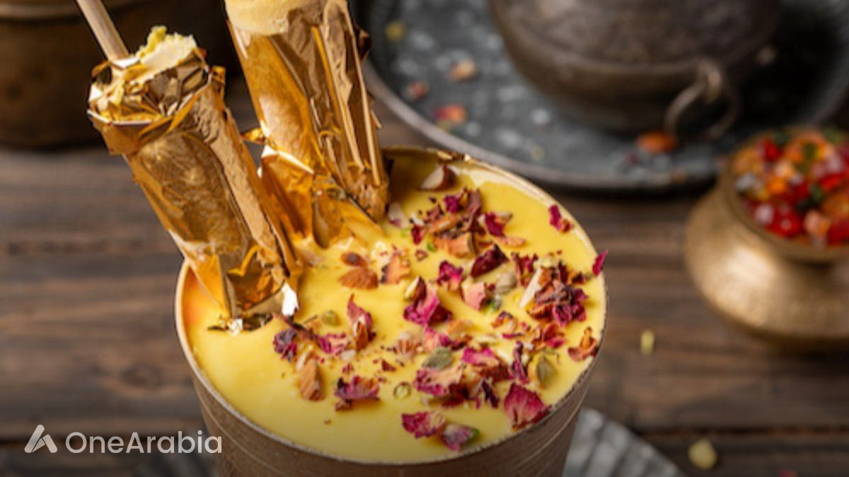 Experience UAE's Tallest 24-Karat Gold Kulfa Lassi At Dhaba Lane ...